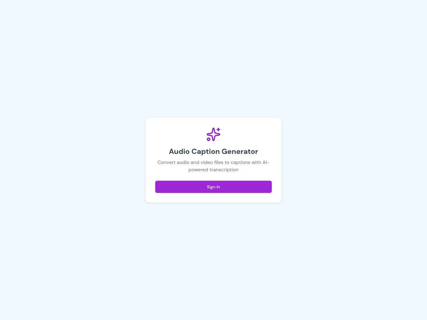 Audio Caption Generator