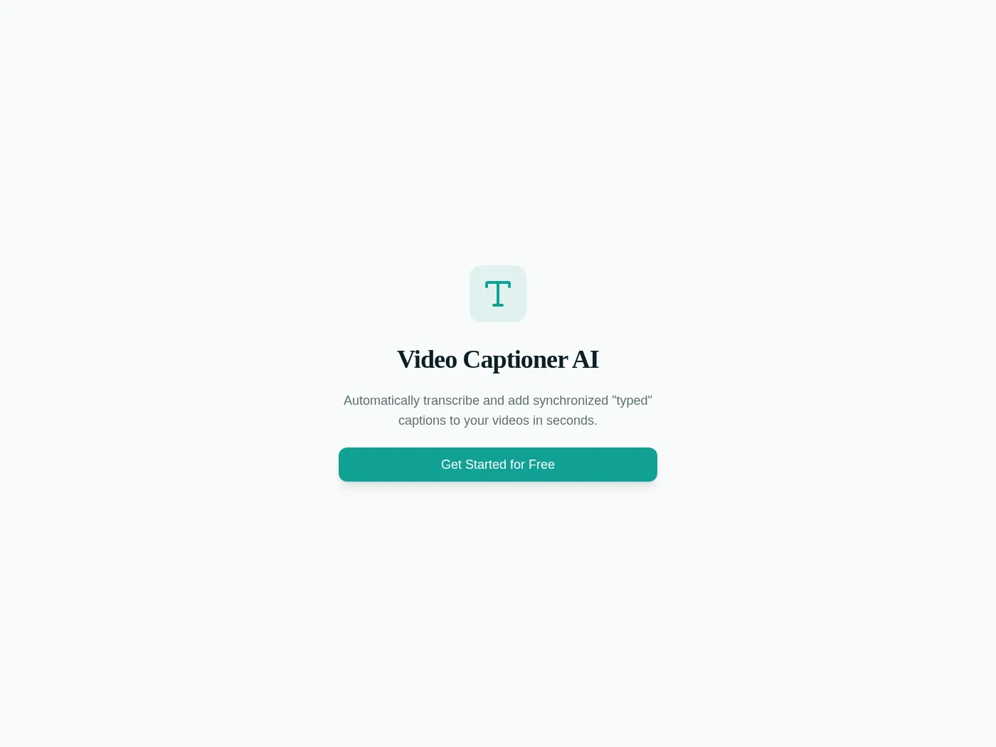 Speech2Text Video Captioner