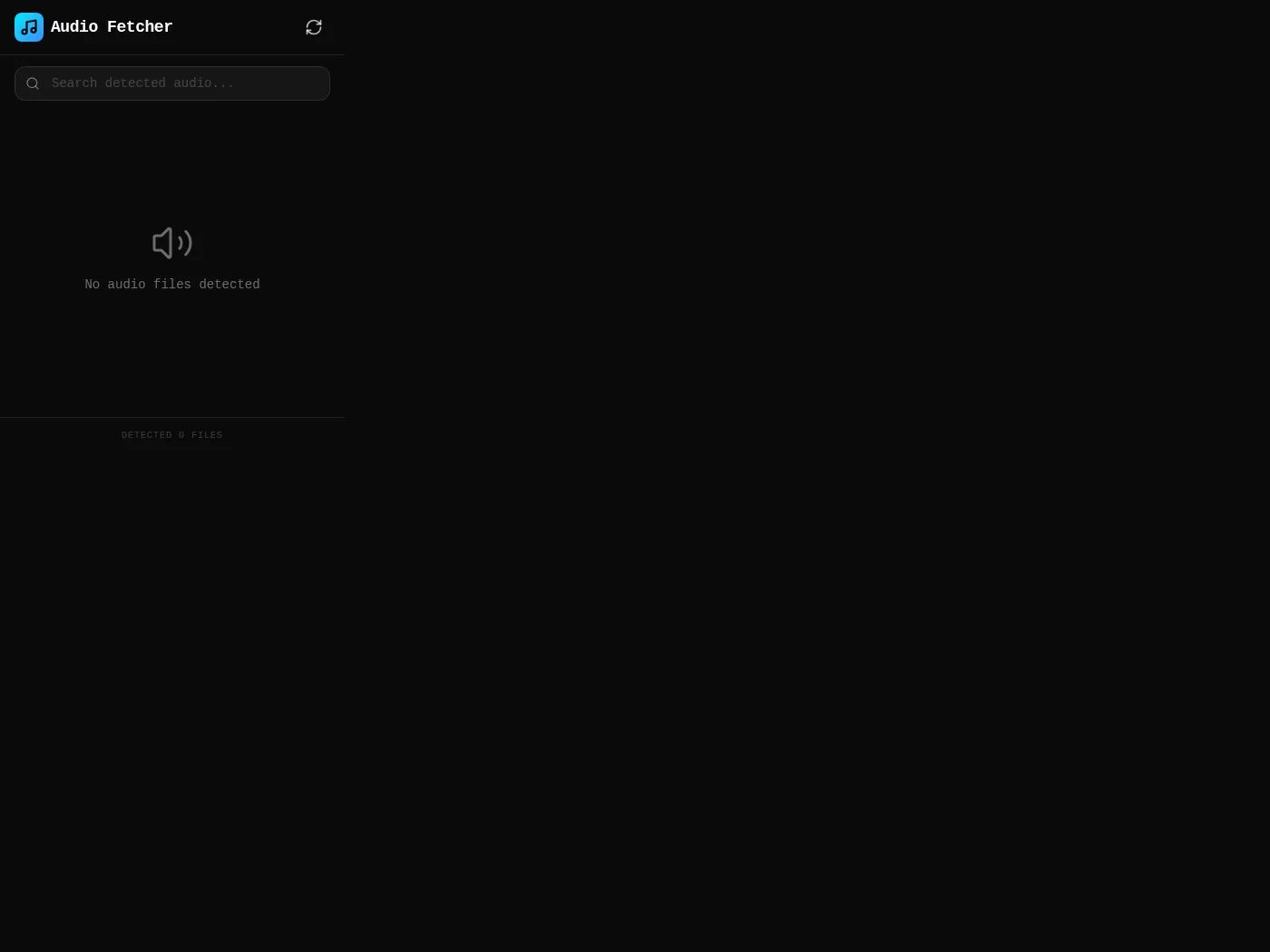 Audio Fetcher Extension