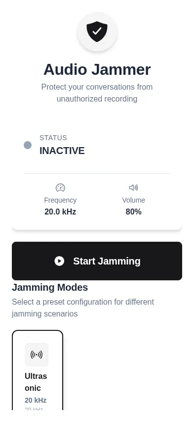 Audio Jammer App