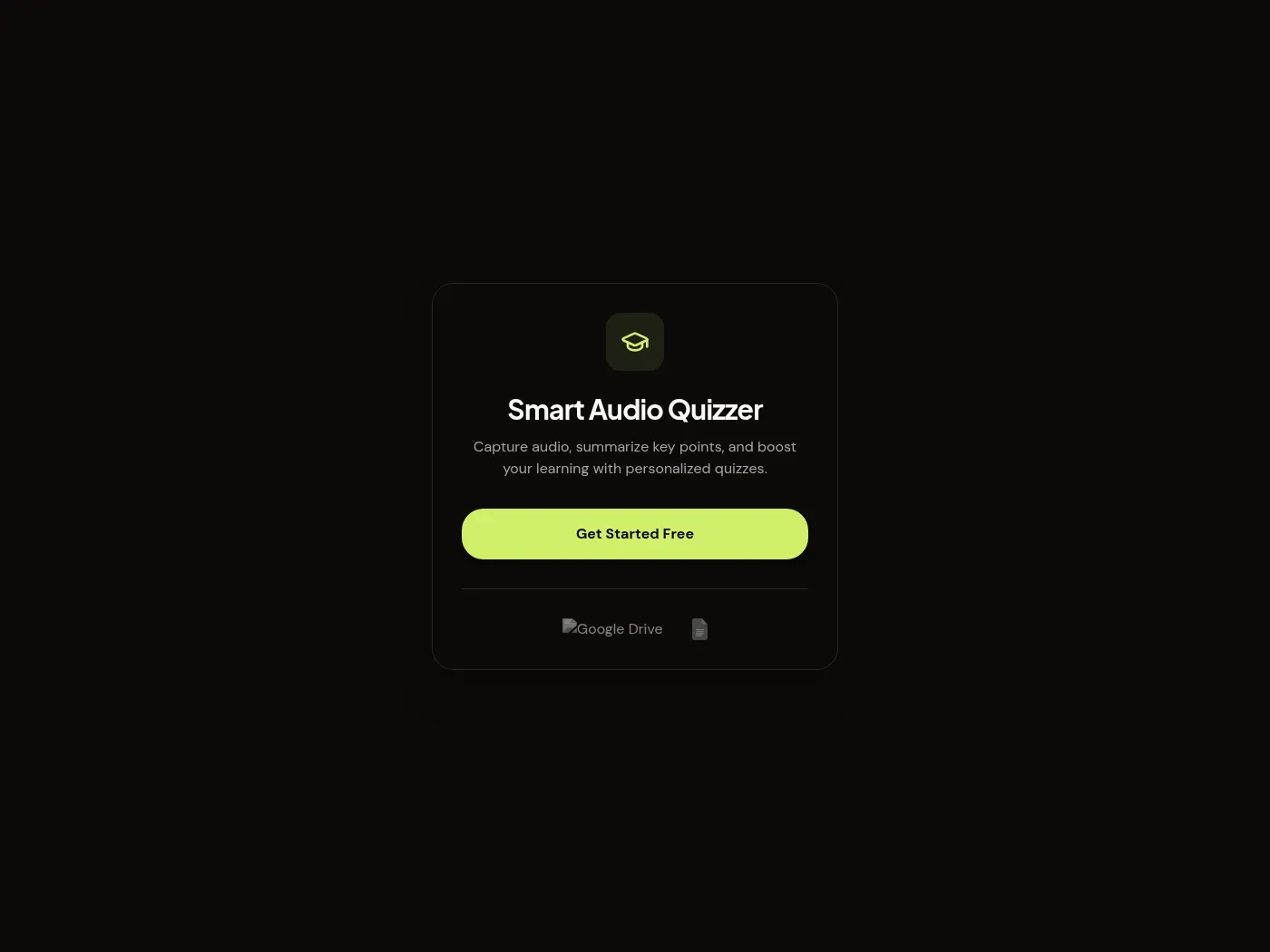 Smart Audio Quizzer