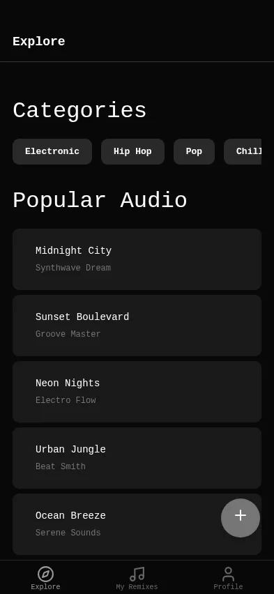 Remixify Audio App