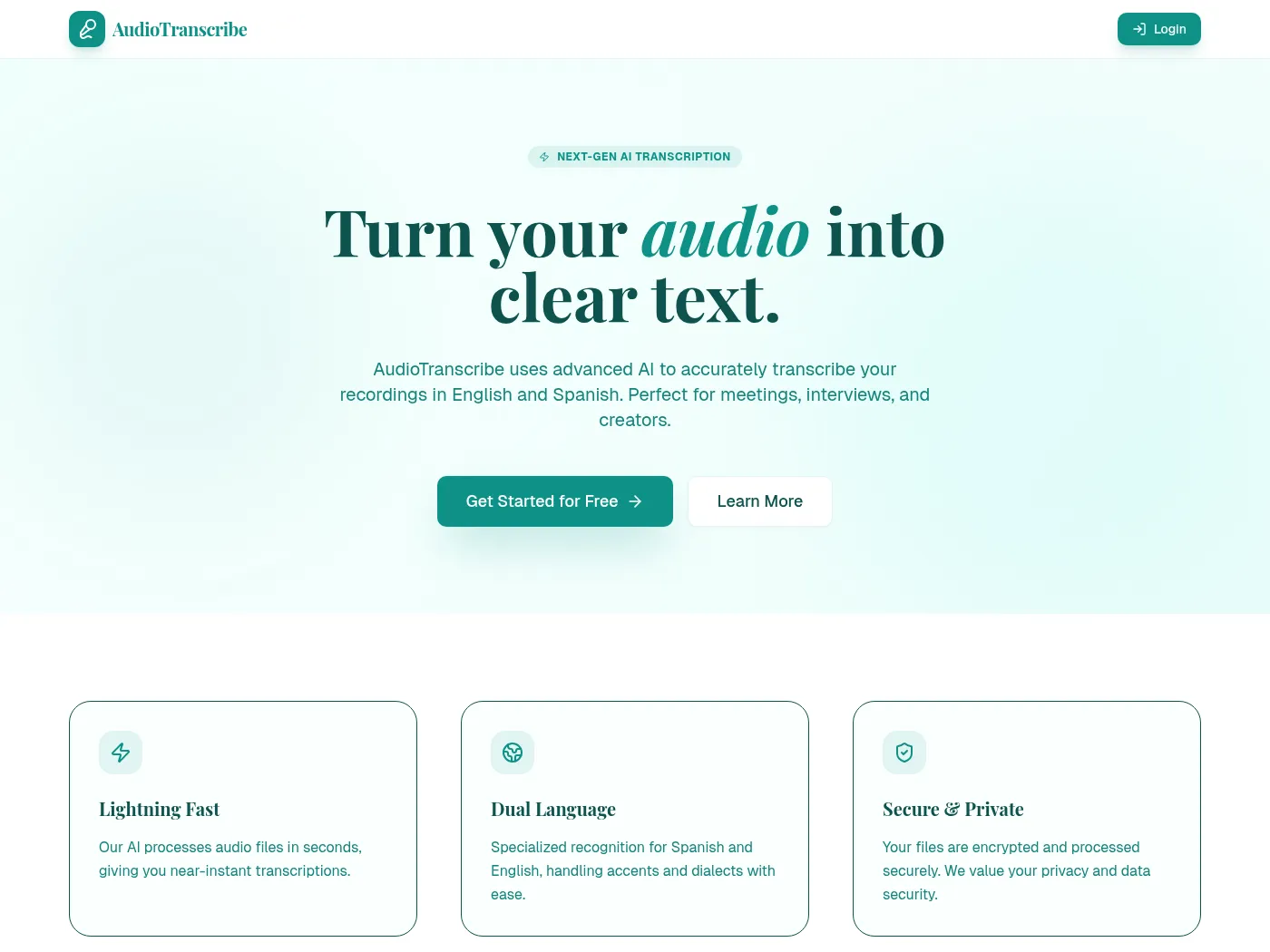 AudioTranscribe Web
