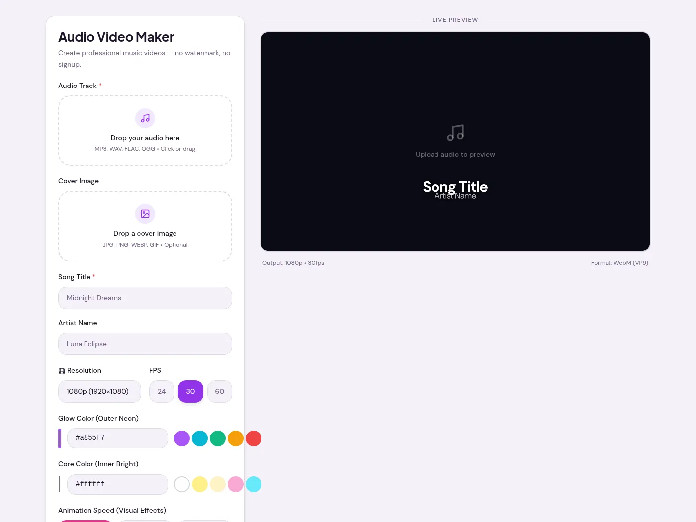 Audio Video Maker