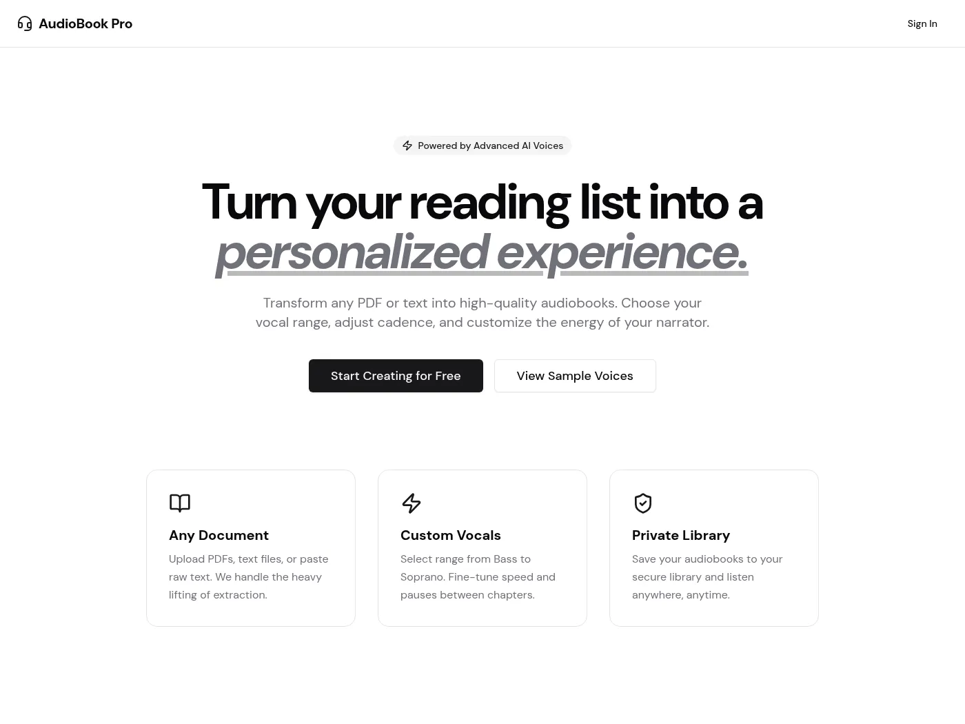 Audiobook Generator Pro