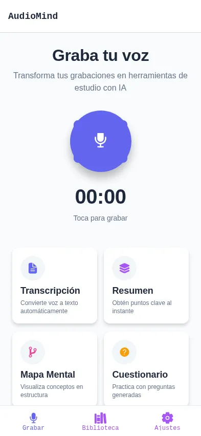 AudioMind AI Study App