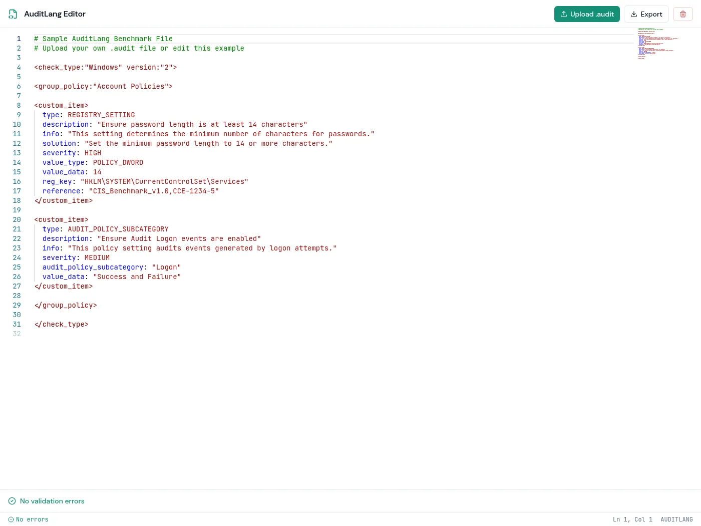AuditLang Editor Pro