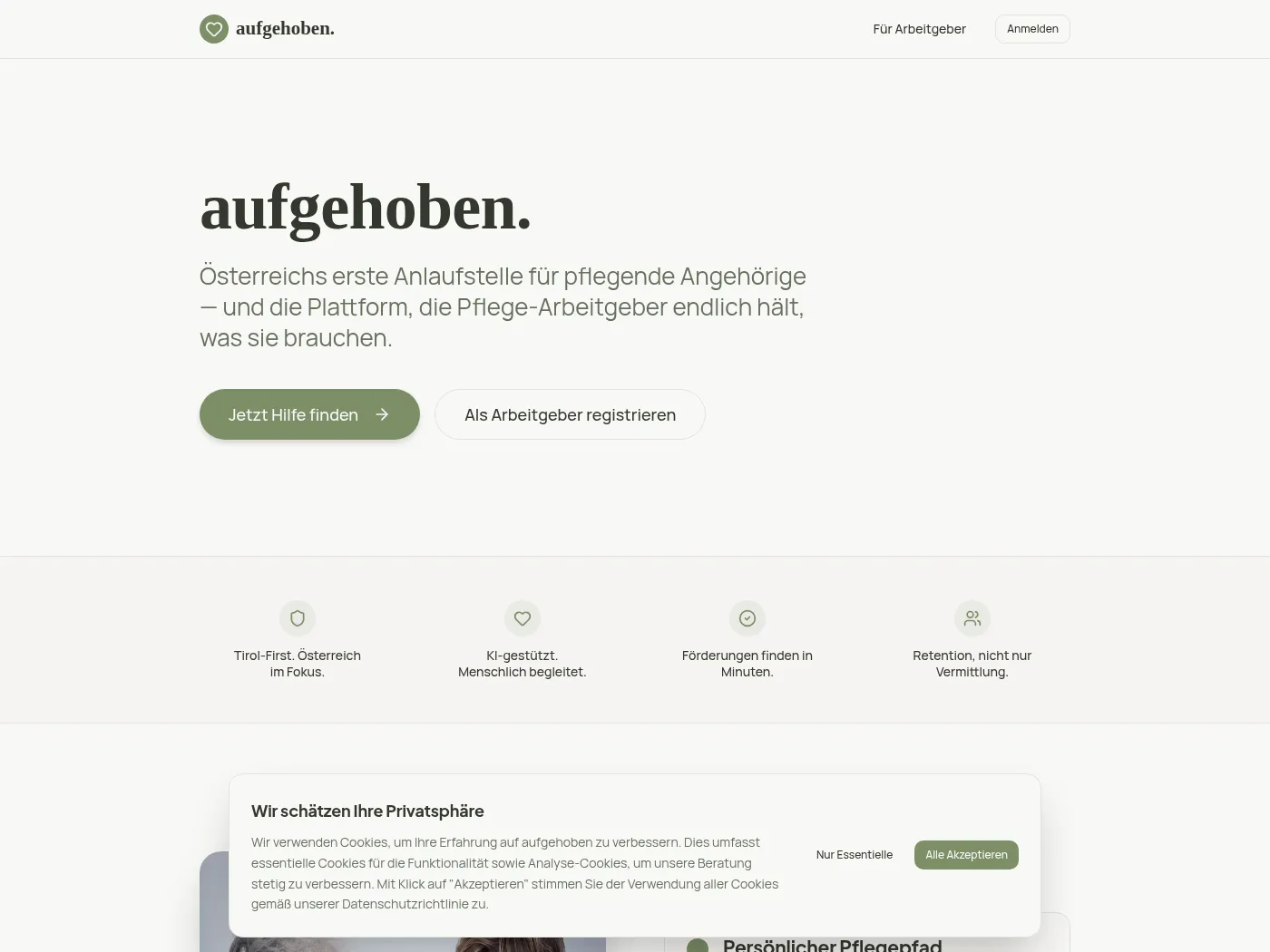 aufgehoben Care Platform