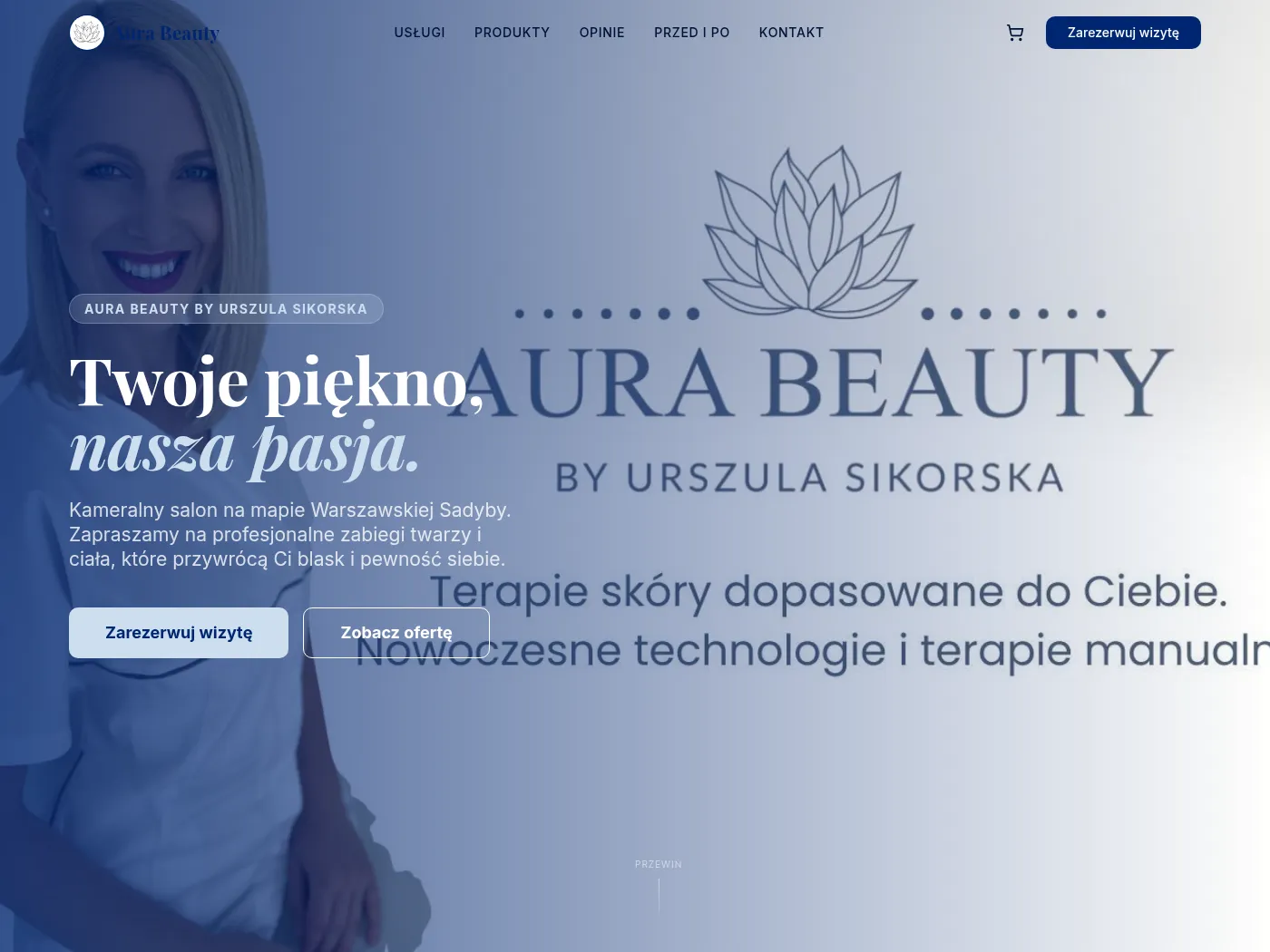 Aura Beauty Landpage