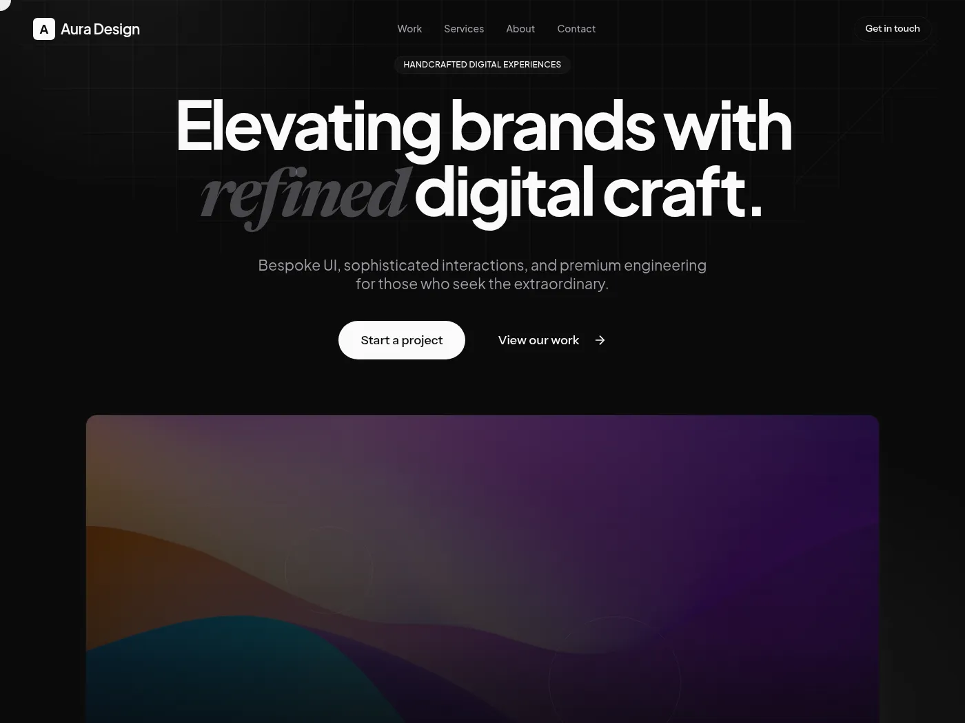 Aura Design Website