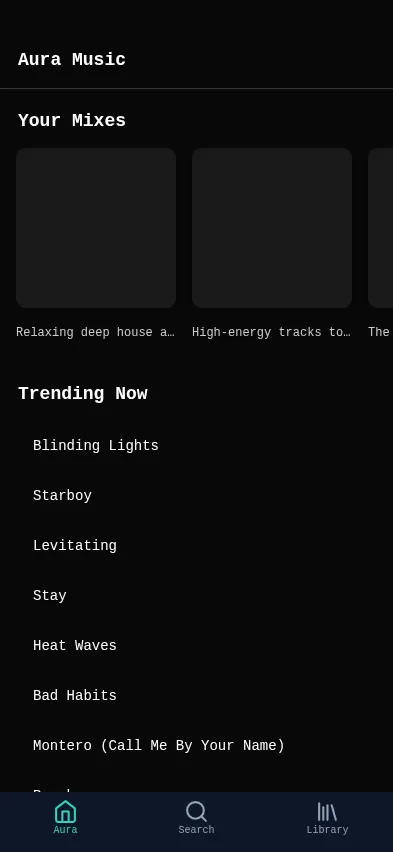Aura Music Player
