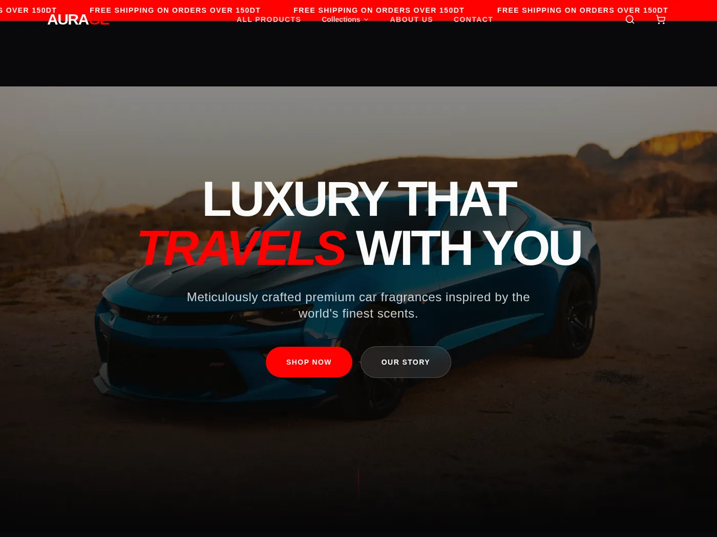 Aurage Luxury Car Fragrance UI