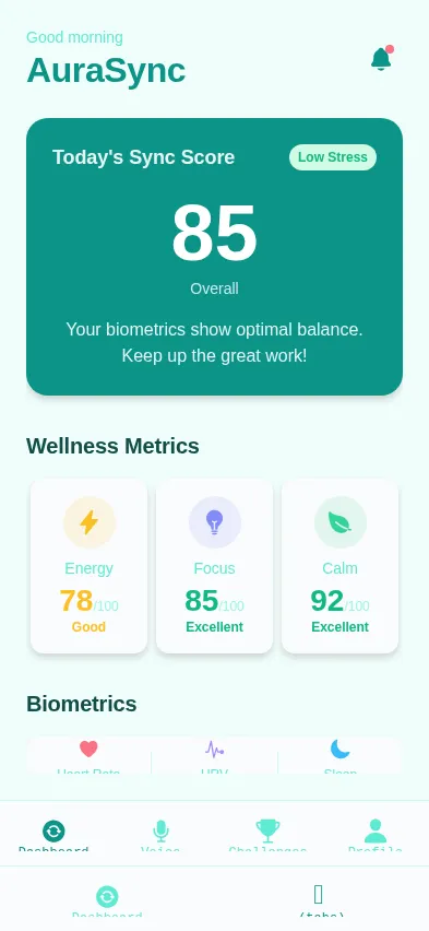 AuraSync Wellness Suite