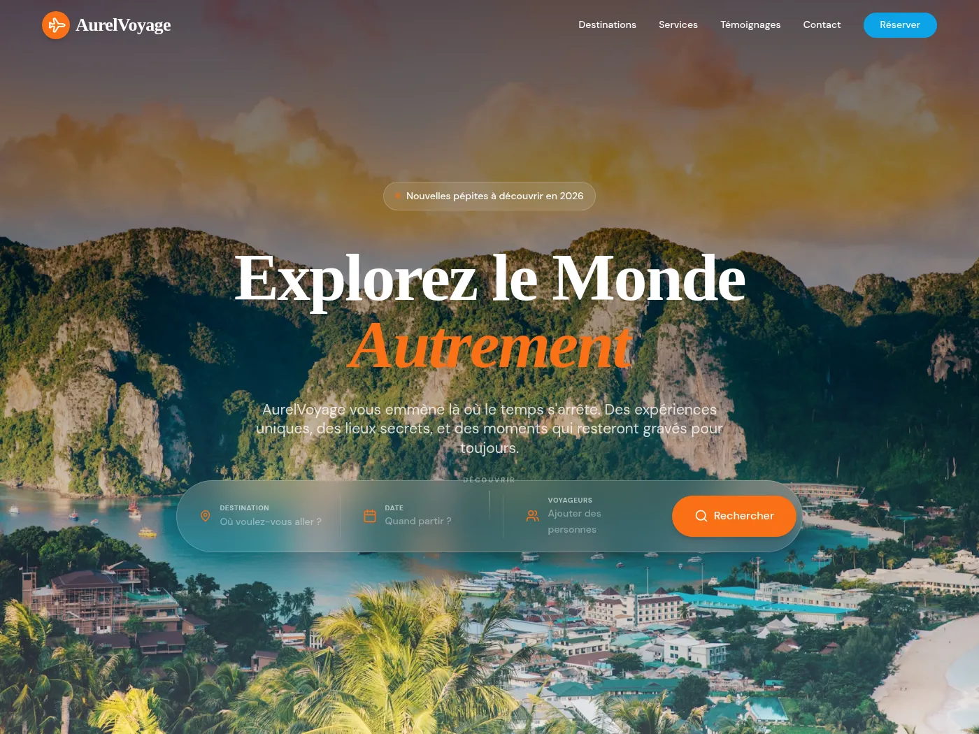 AurelVoyage Agency Site