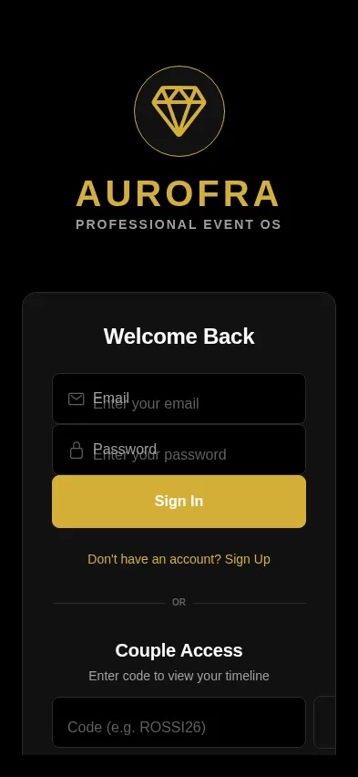 Aurofra Event OS