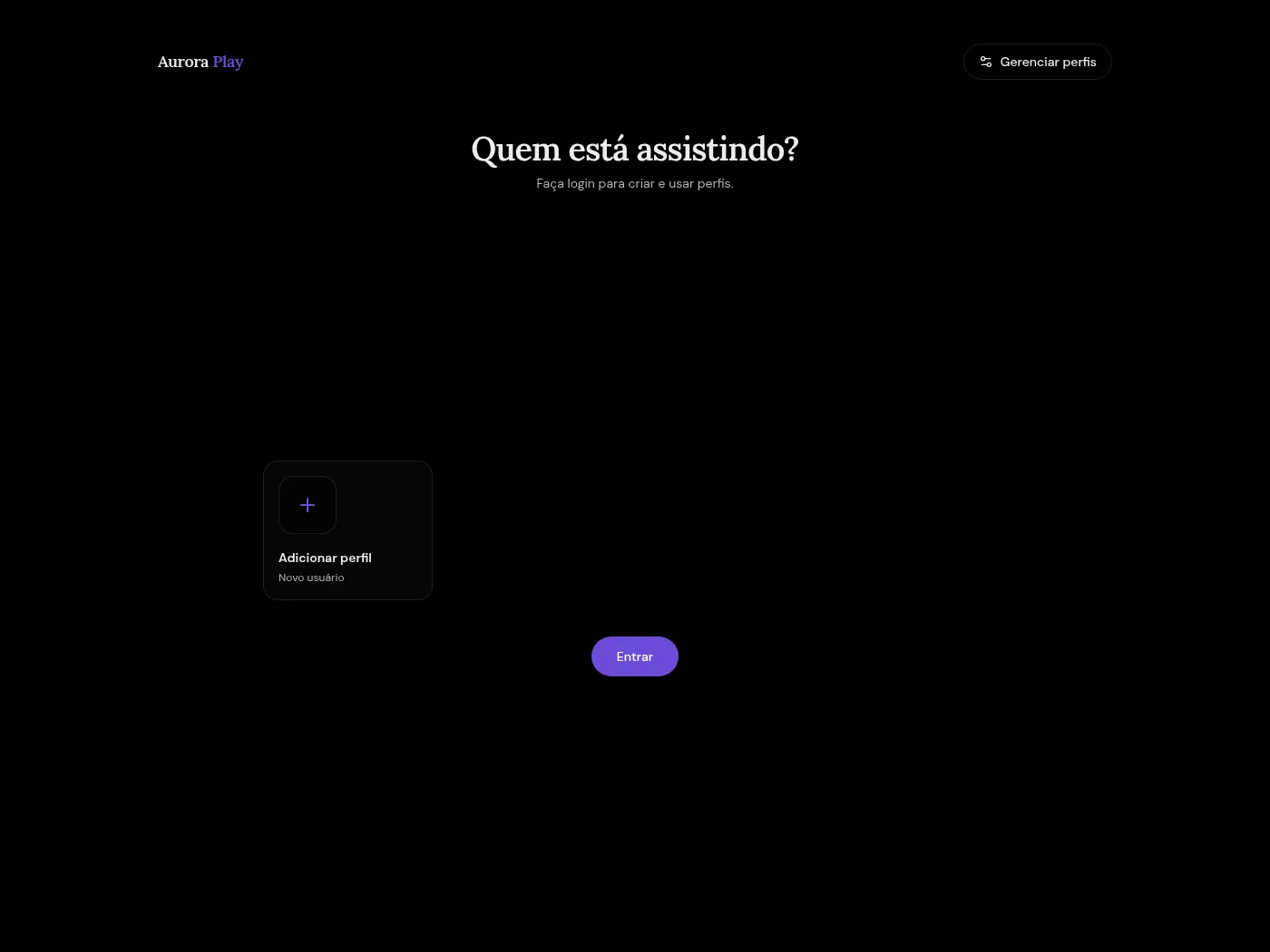 Aurora Play IPTV UI