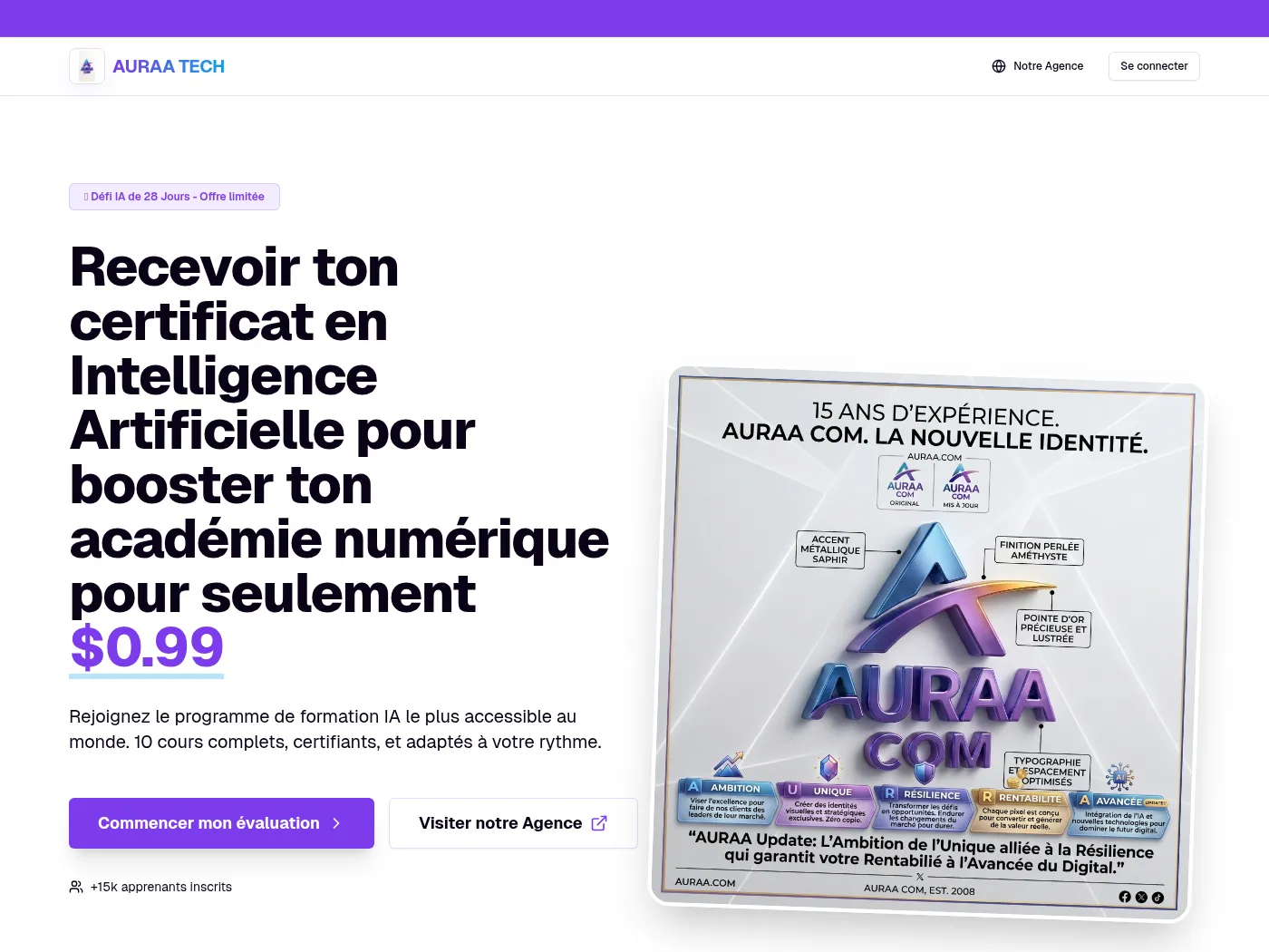 AURRA IA formation