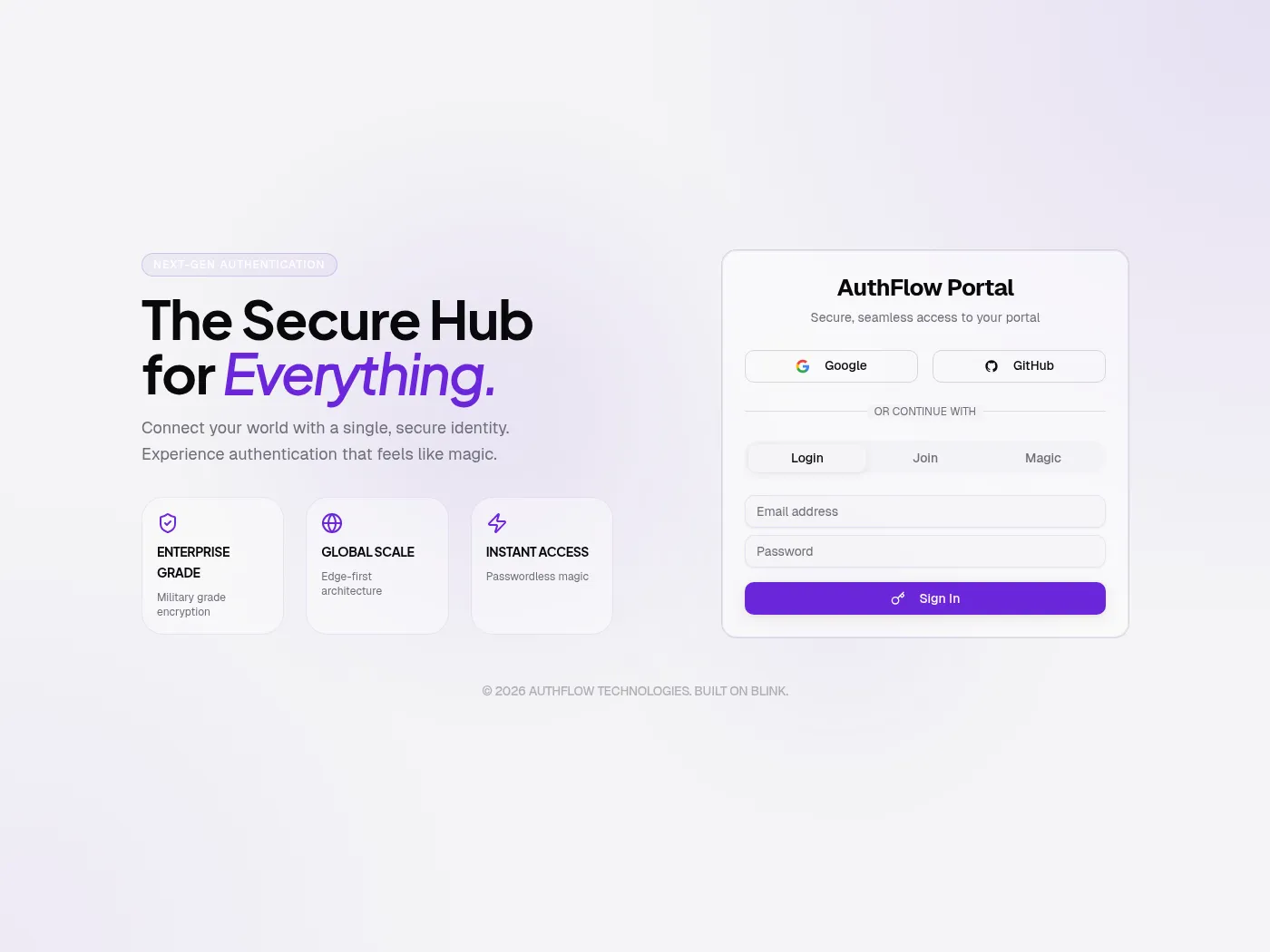 AuthFlow Portal