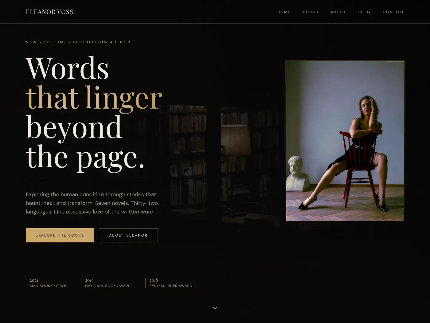 Author Portfolio Website
