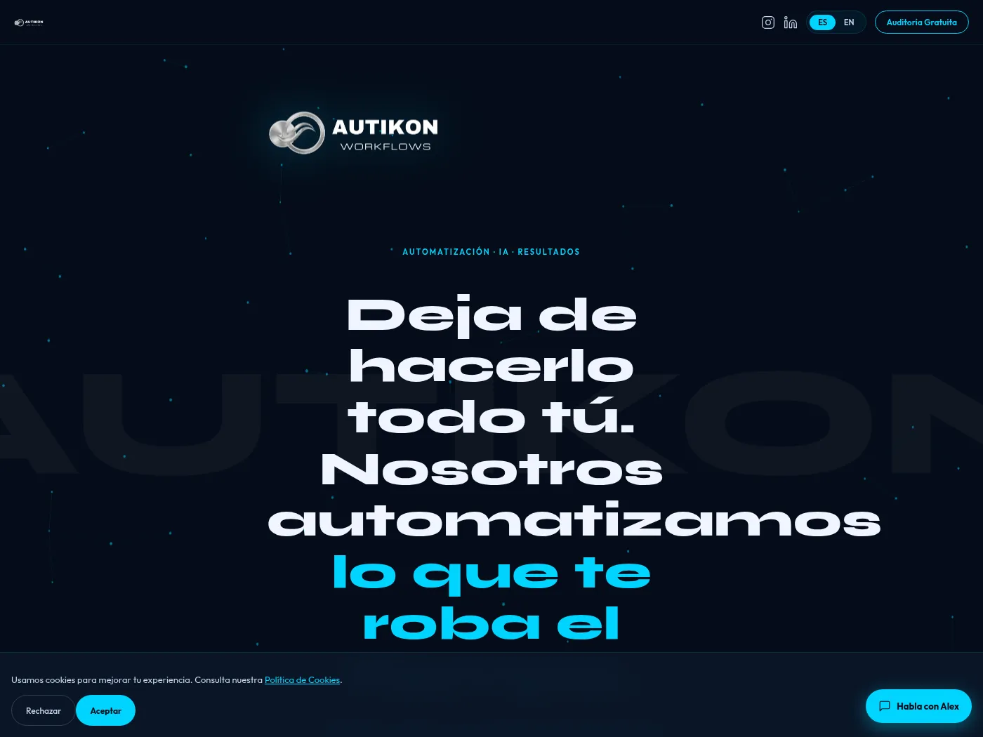 Autikon Workflows Landing