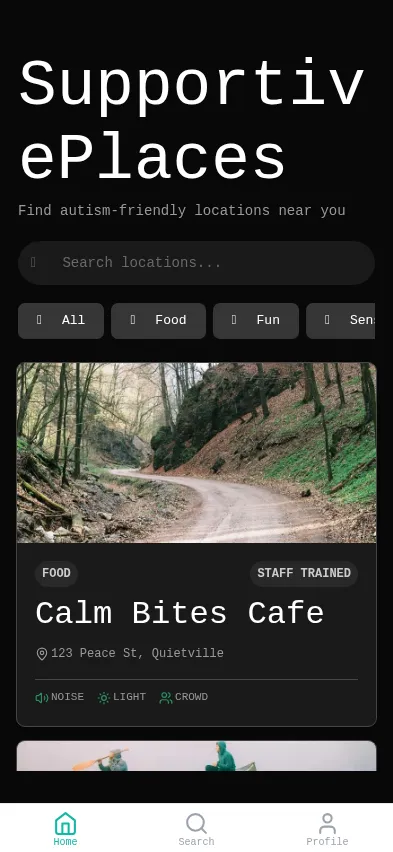 Autism-Friendly Places App