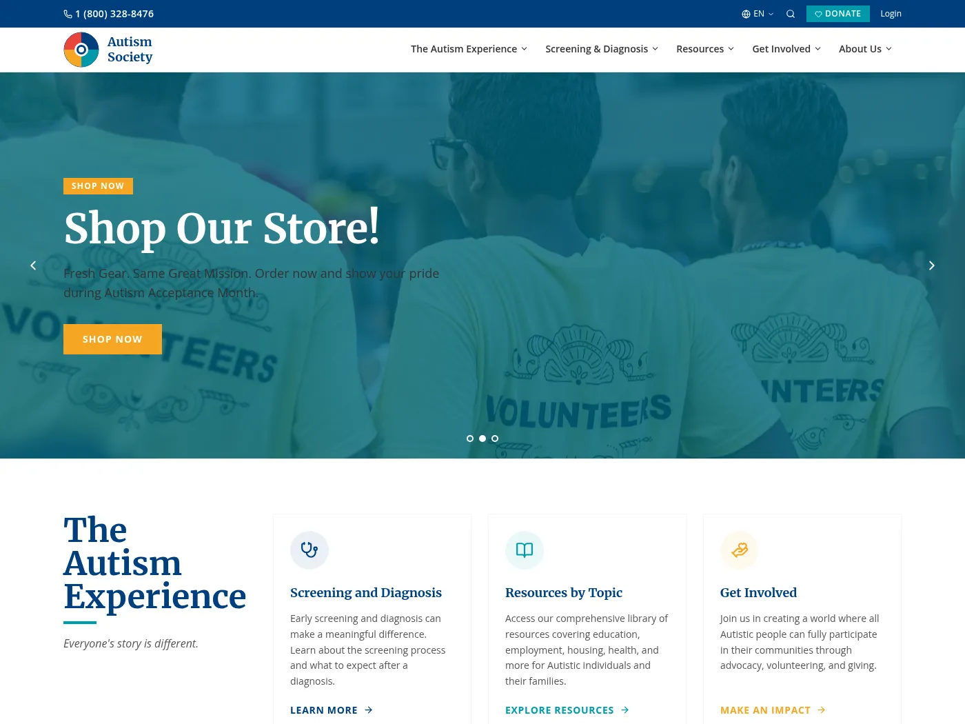 Autism Society Web Clone