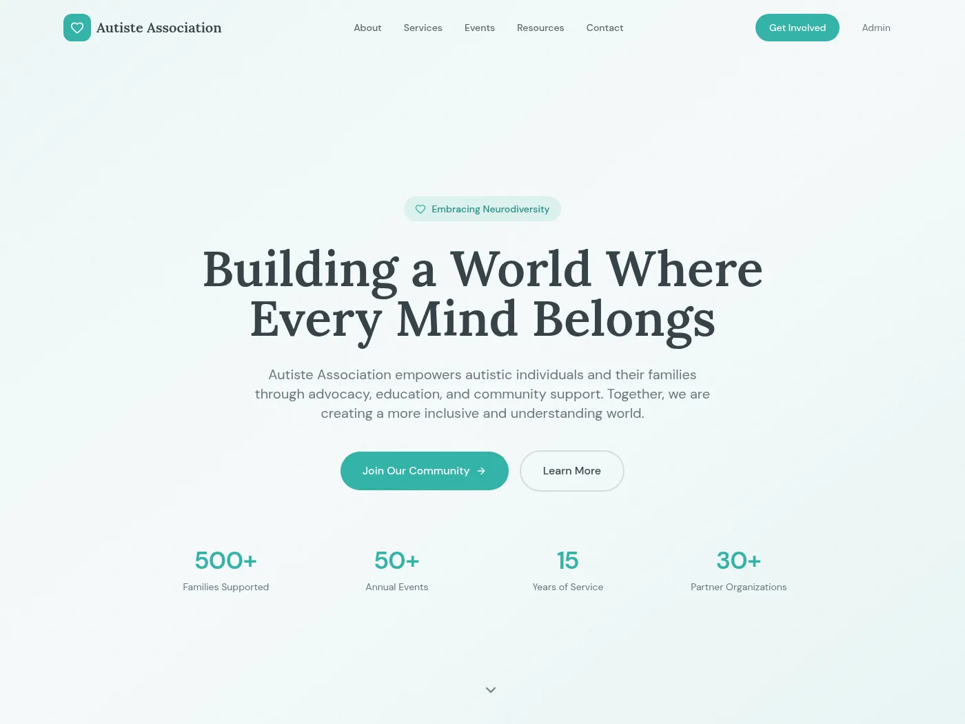 Autiste Association Site