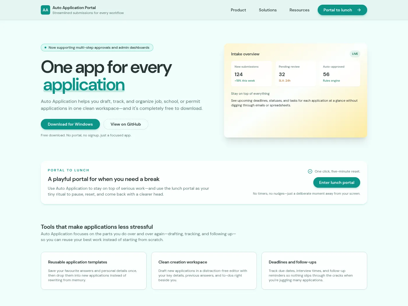 Auto Application Portal