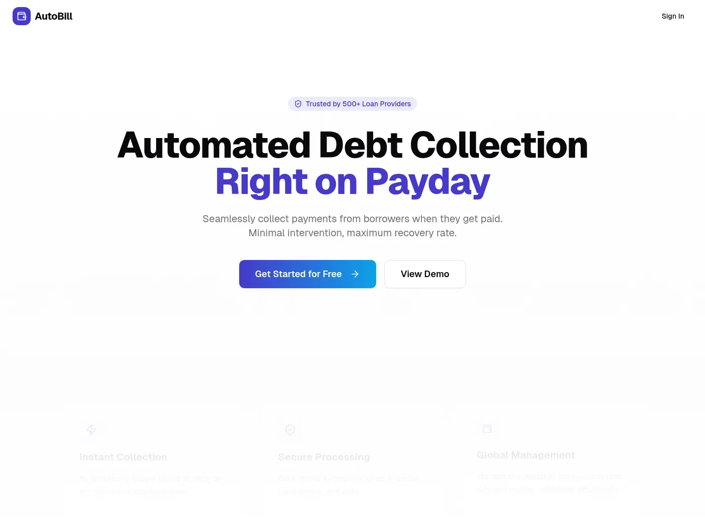 Auto Bill Collector