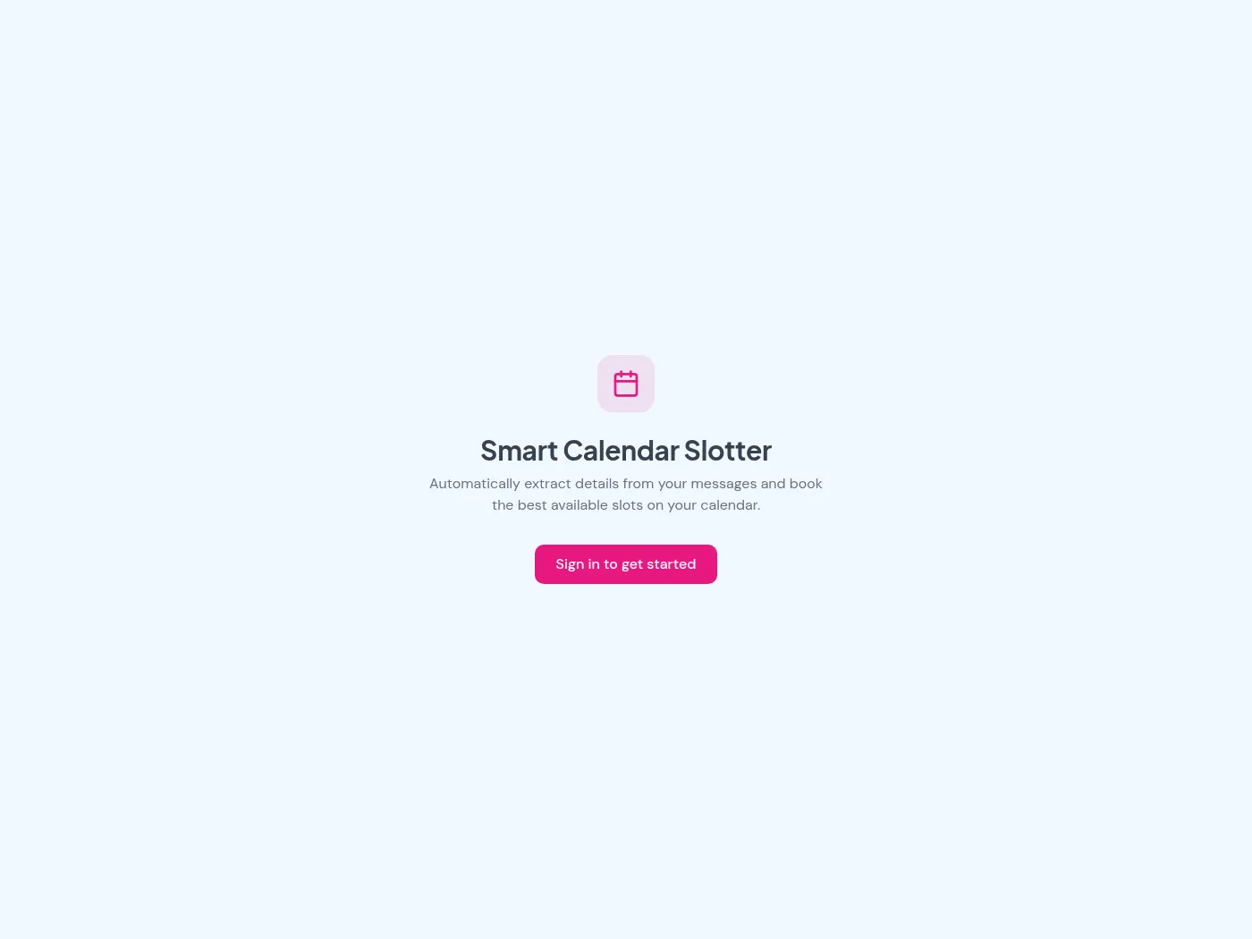 Smart Calendar Slotter