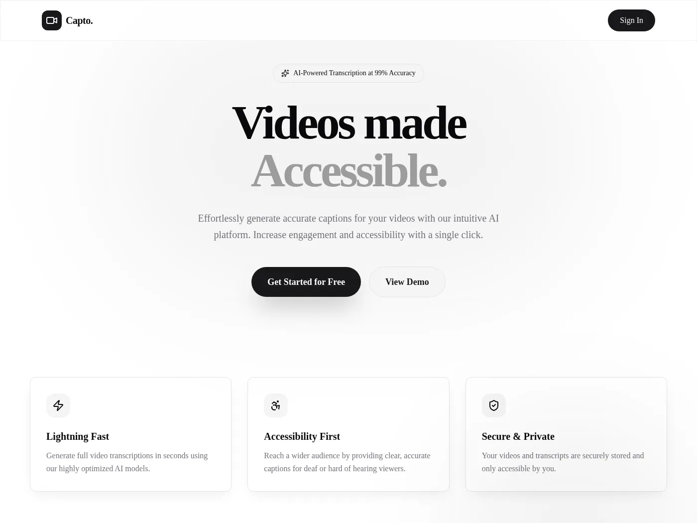 Auto Caption Video App