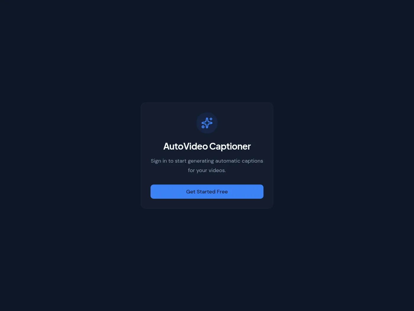 AutoVideo Captioner