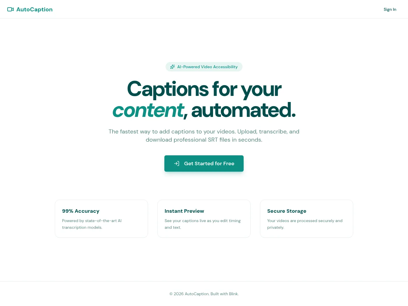 AutoCaption Video Tool