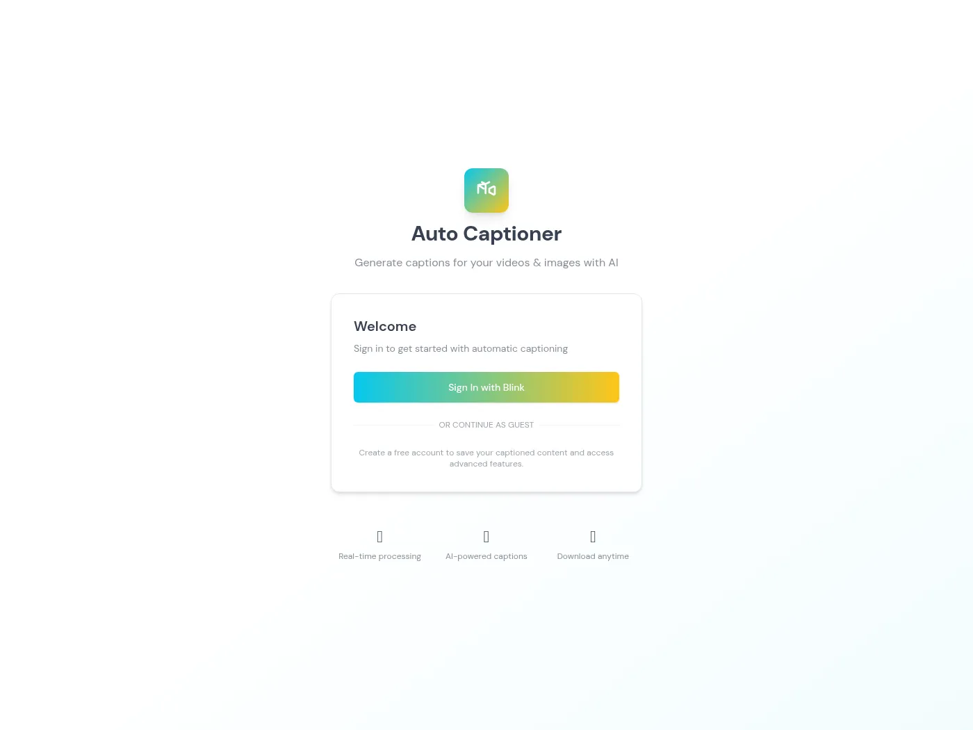 Auto Captioner
