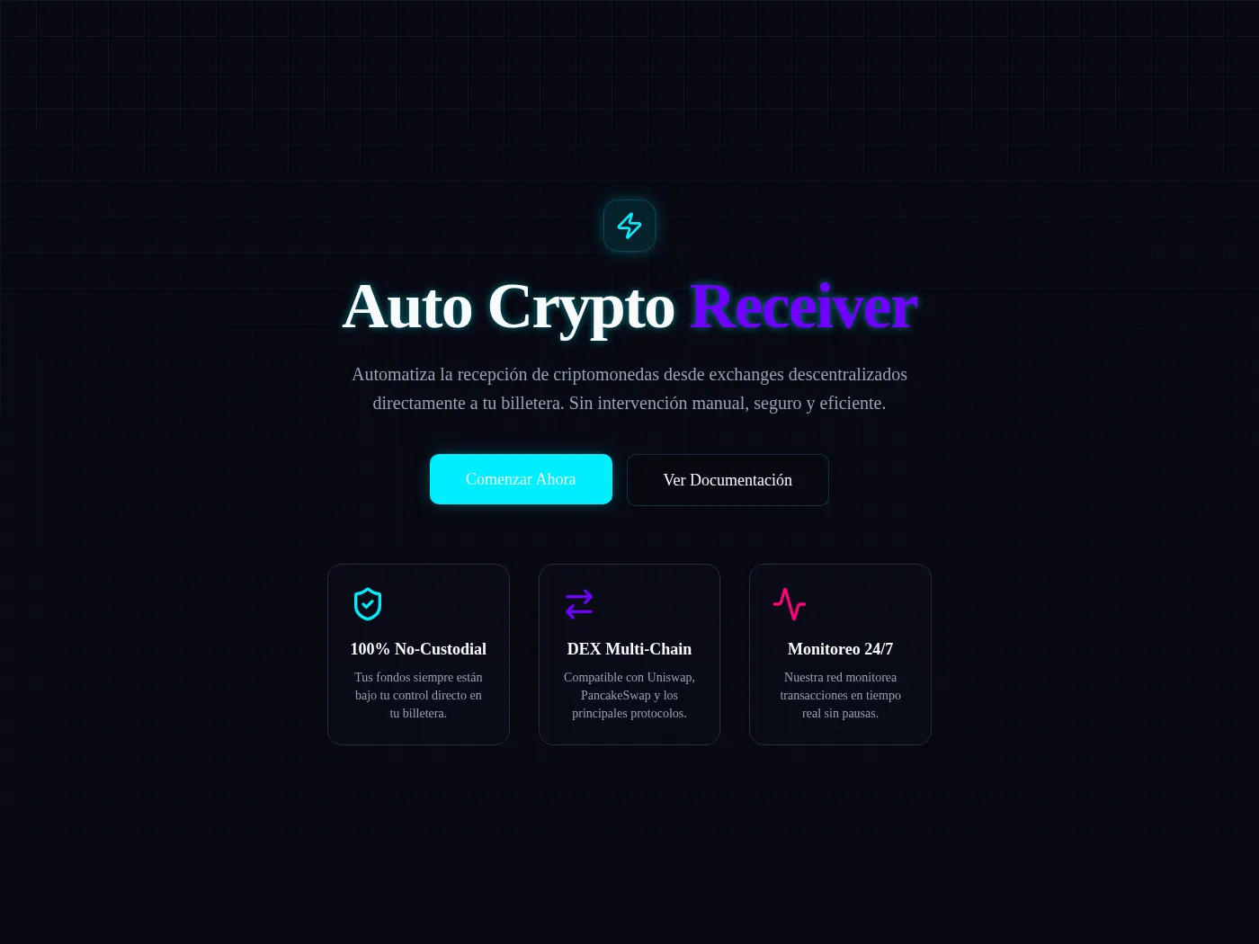 Auto Crypto Receiver