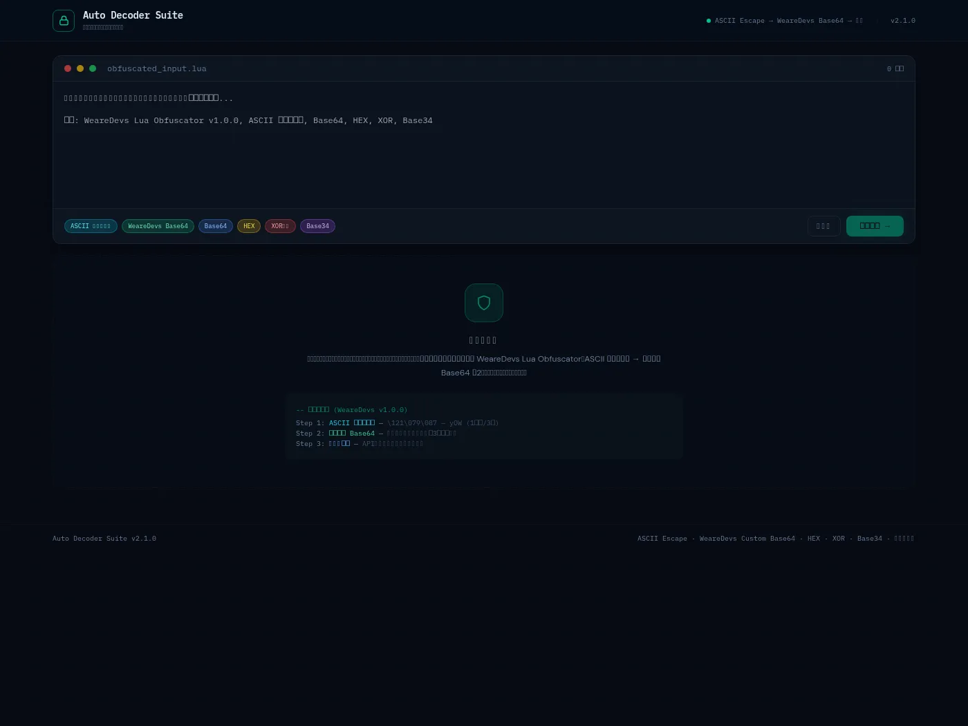Auto Decoder Suite