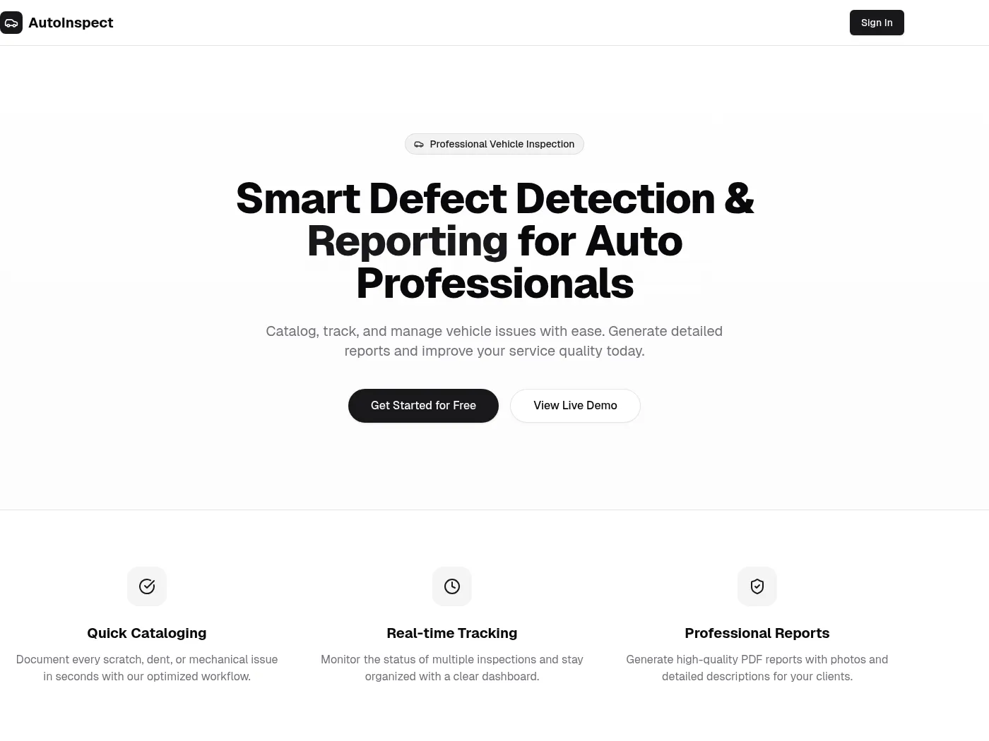 Auto Inspect Starter