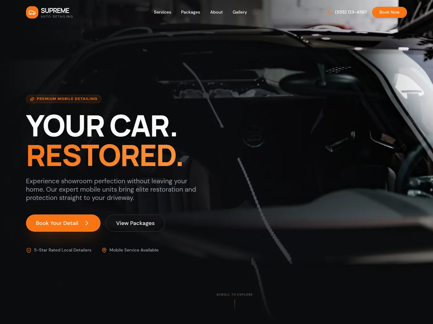 Supreme Auto Detailing Site