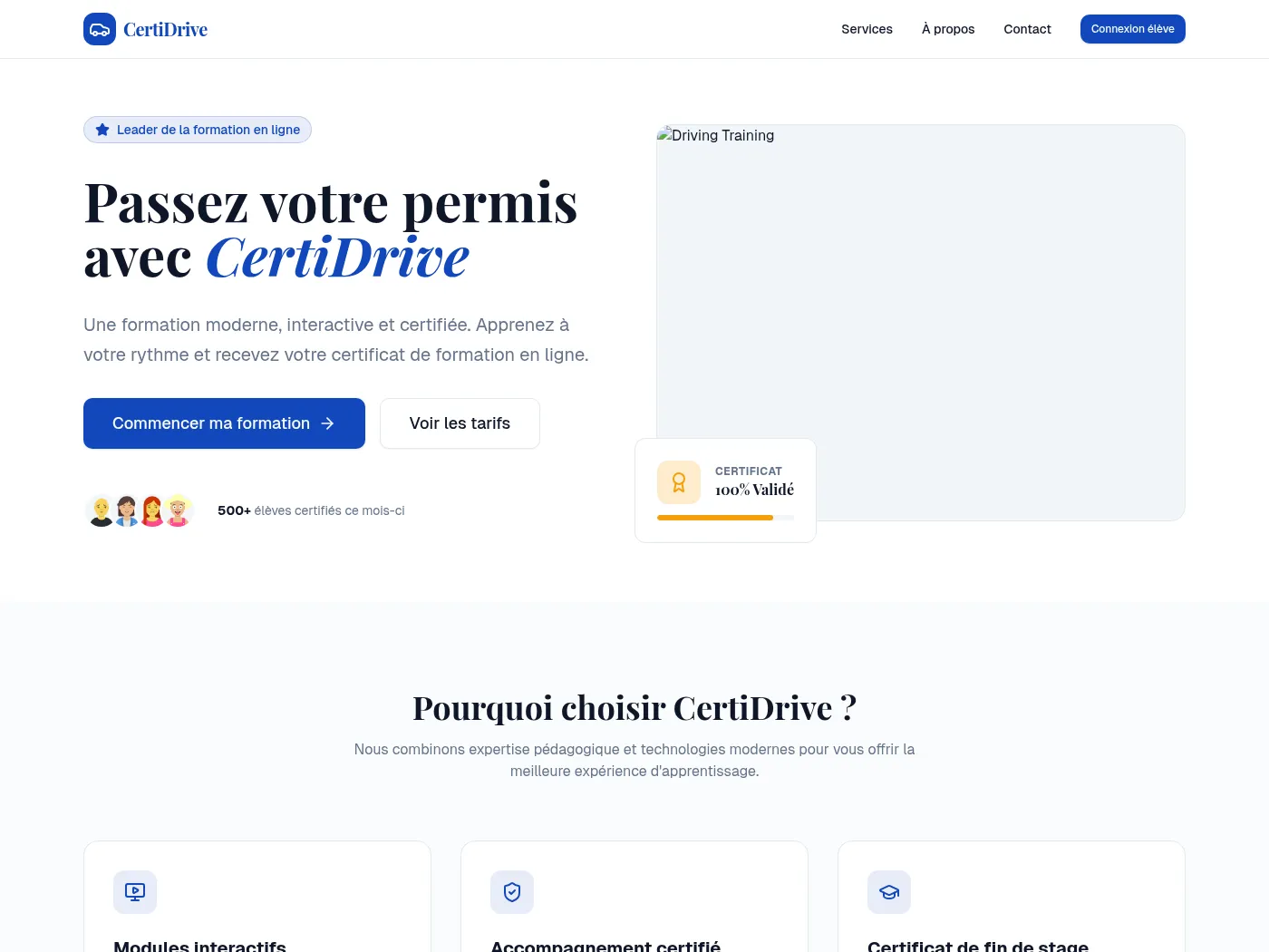 CertiDrive Auto École