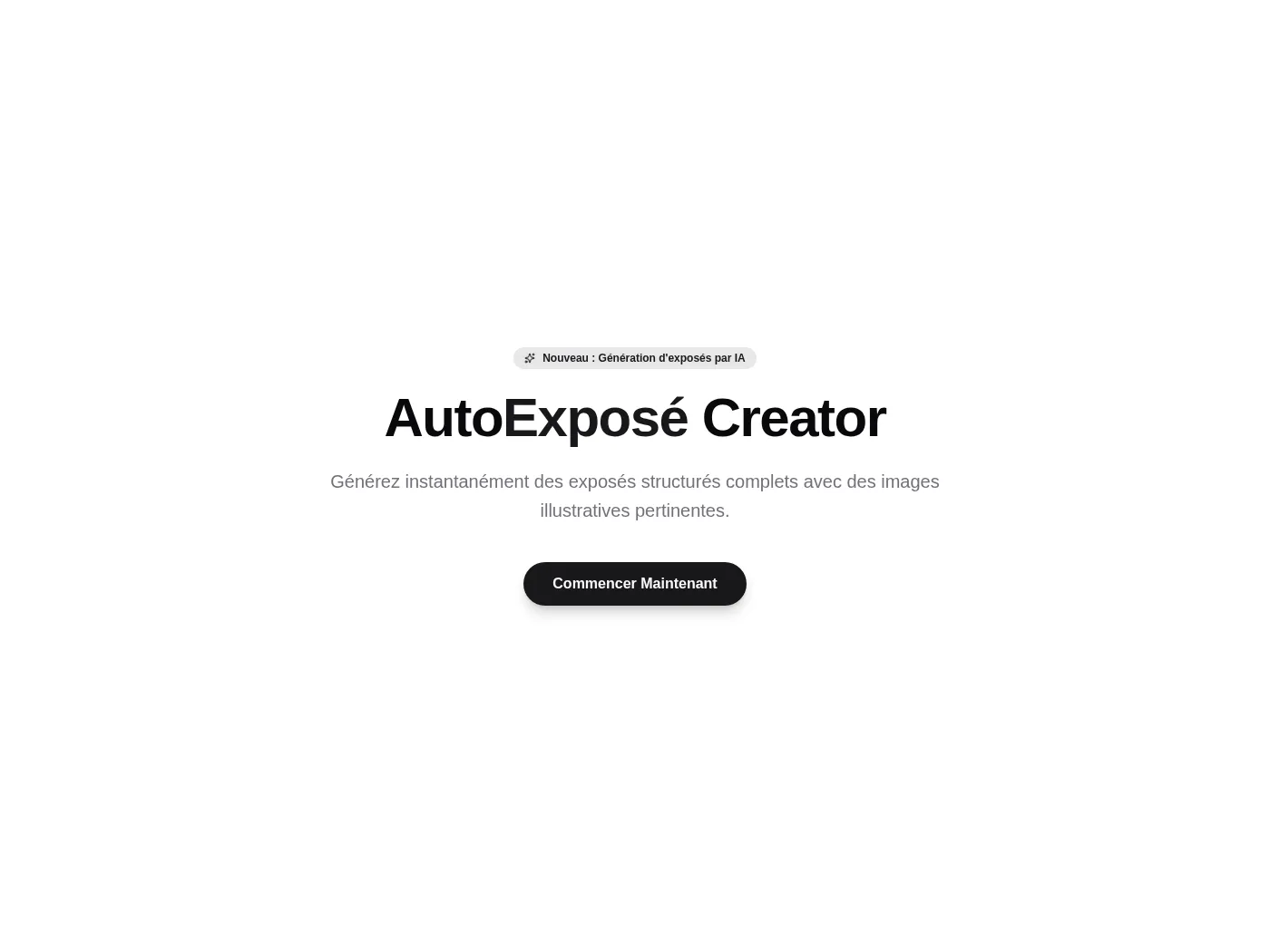 AutoExposé Creator