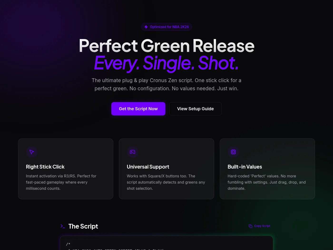 Auto Green Shot Script