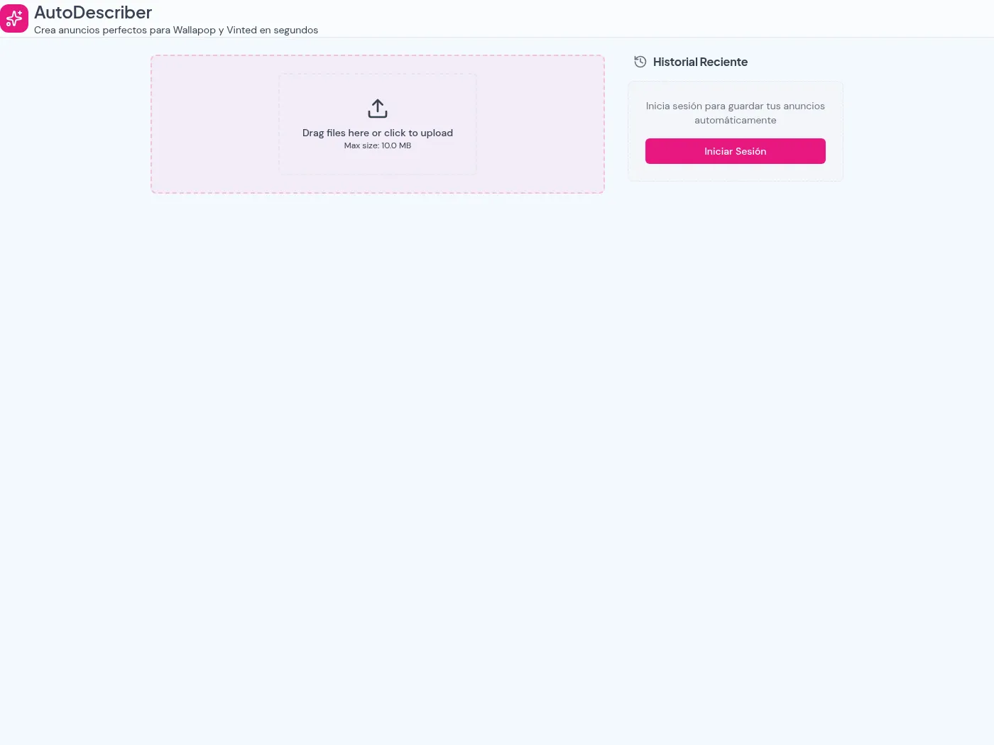 Wallapop/Vinted Auto Describer