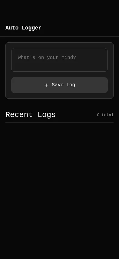 Auto Logger Mobile