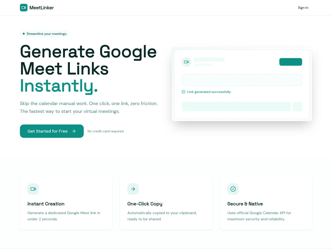 Auto Google Meet Linker