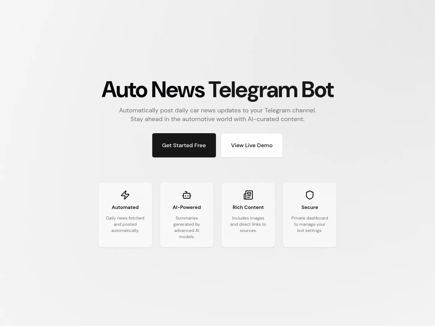 Auto News Telegram Bot