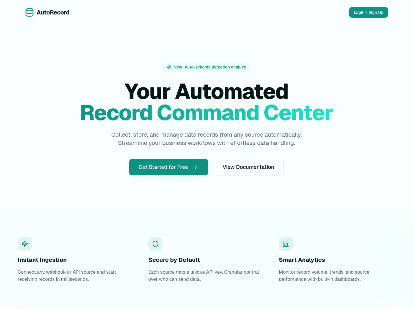 AutoRecord Server