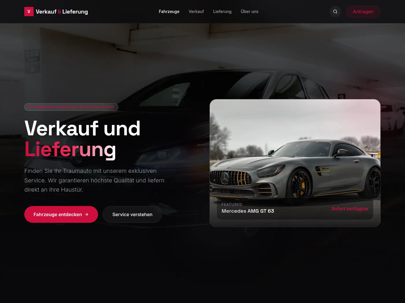 Verkauf Auto Showcase