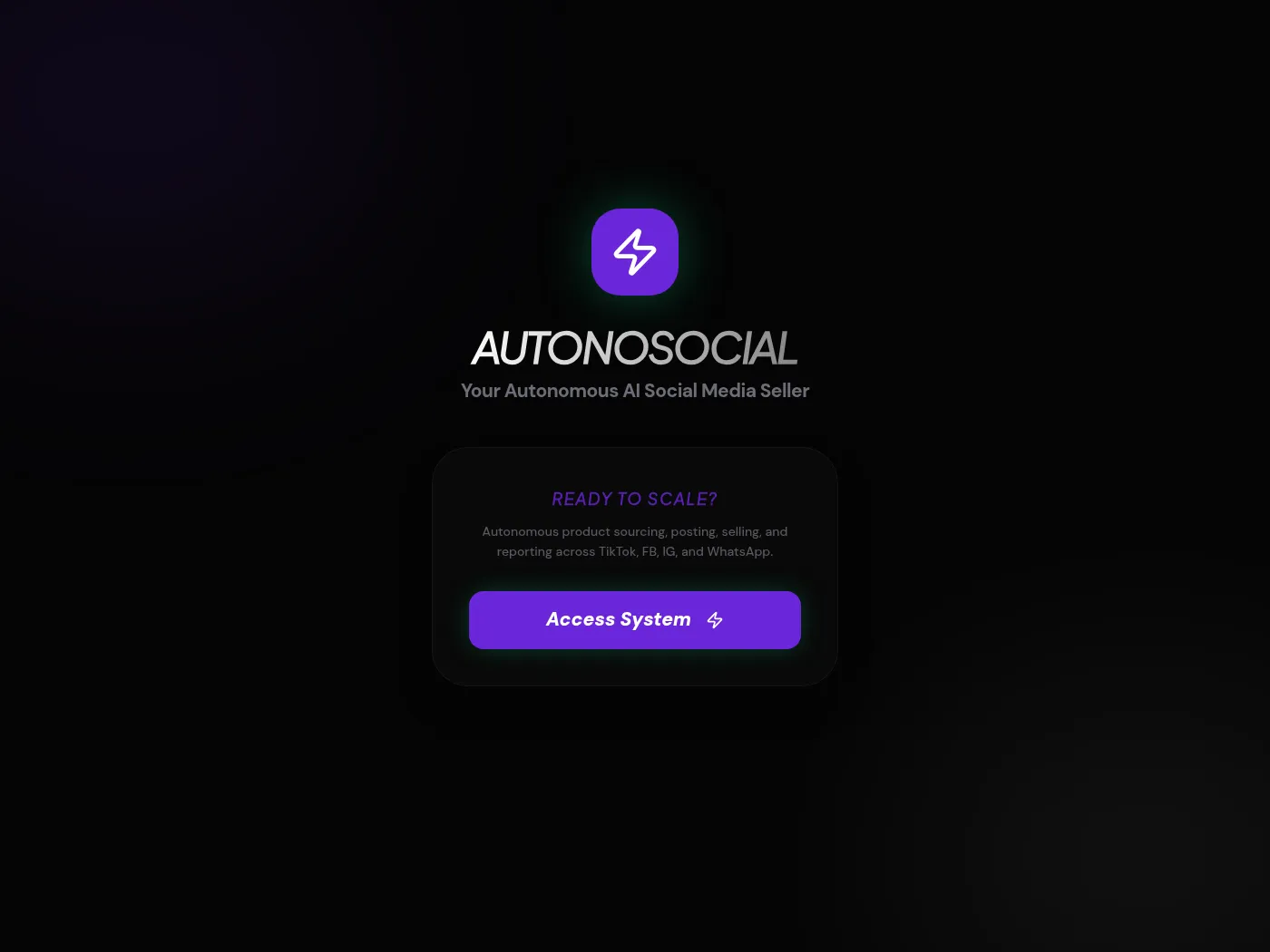 AutonoSocial Seller AI