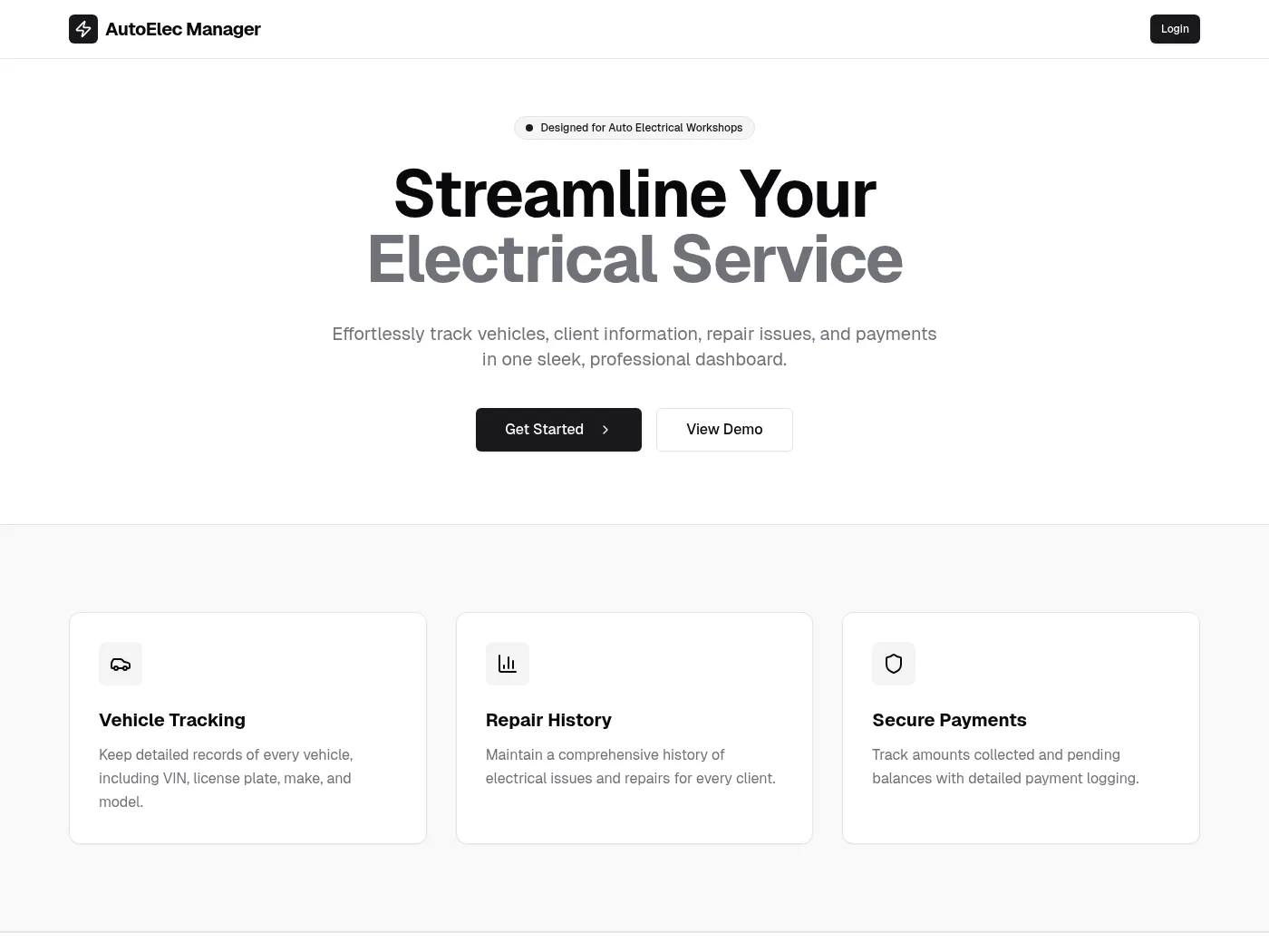 Auto Service Manager
