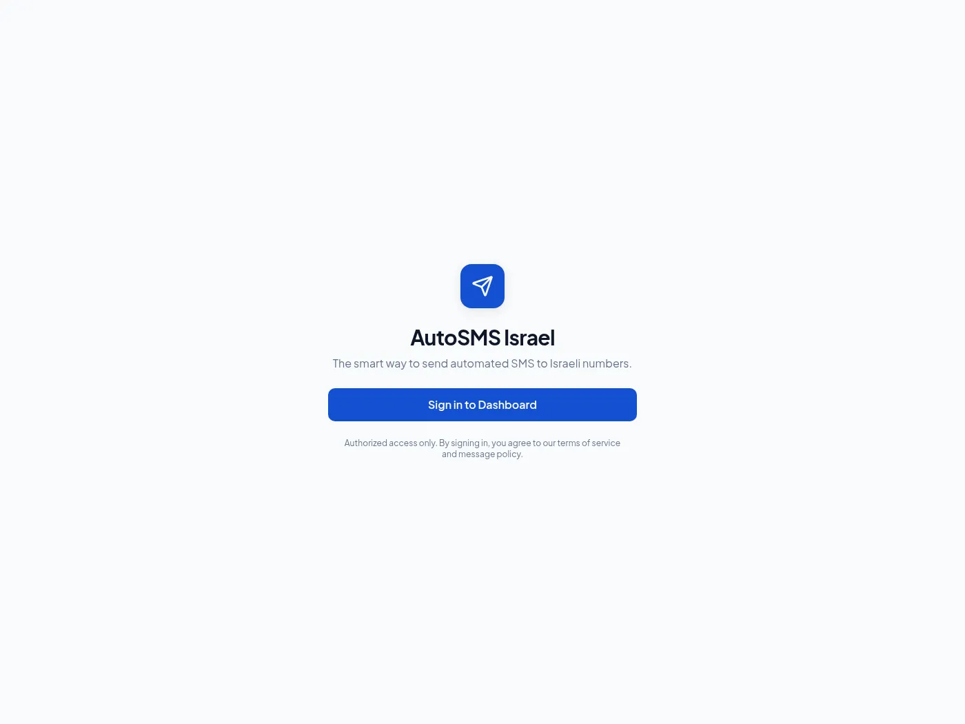 AutoSMS Israel Sender